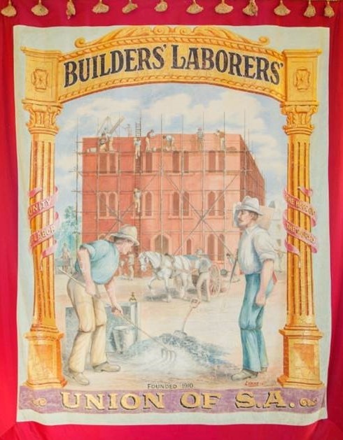 Parading Proud: The Builders’ Laborers’ Union of South Australia banner ...